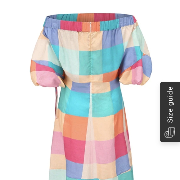 Paper London | Dresses | Paper London Off The Shoulder Midi Linen Dress ...